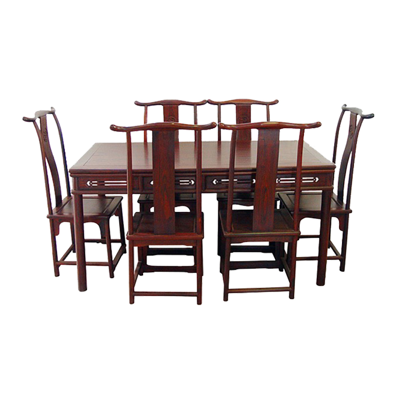 Rectangle Dining Table W/6 Chair – luk's Woodware Ltd 開信木器有限公司